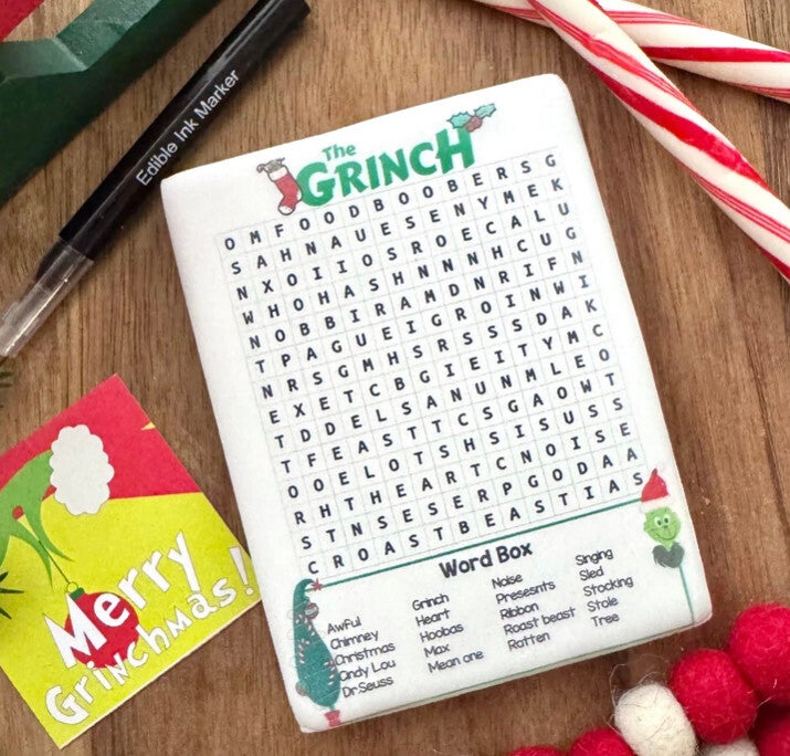 Grinch Word Search | Deana's Cookie Couture